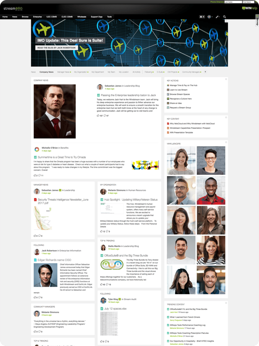 Case study: Windstream | Migrating to Unily in 9 weeks | Unily